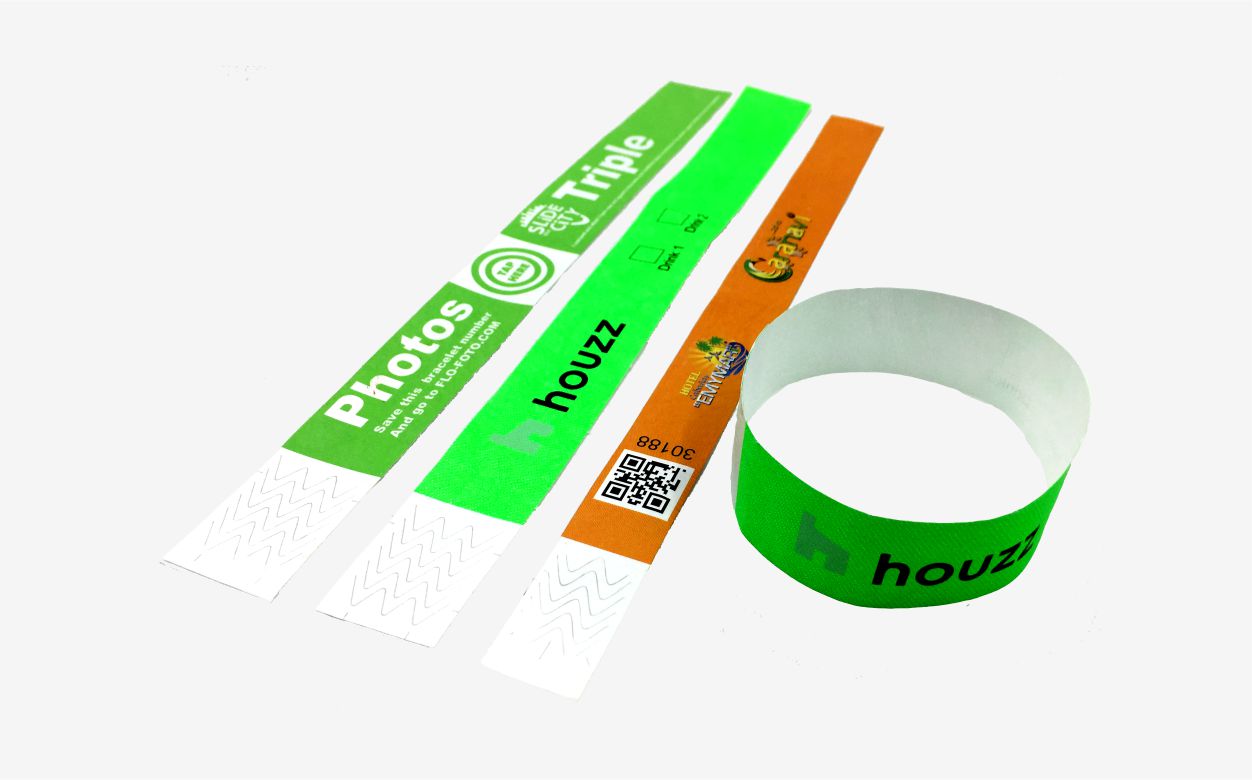 Tyvek Wristband Looks Like Paper But It Is Extremely Durable And 